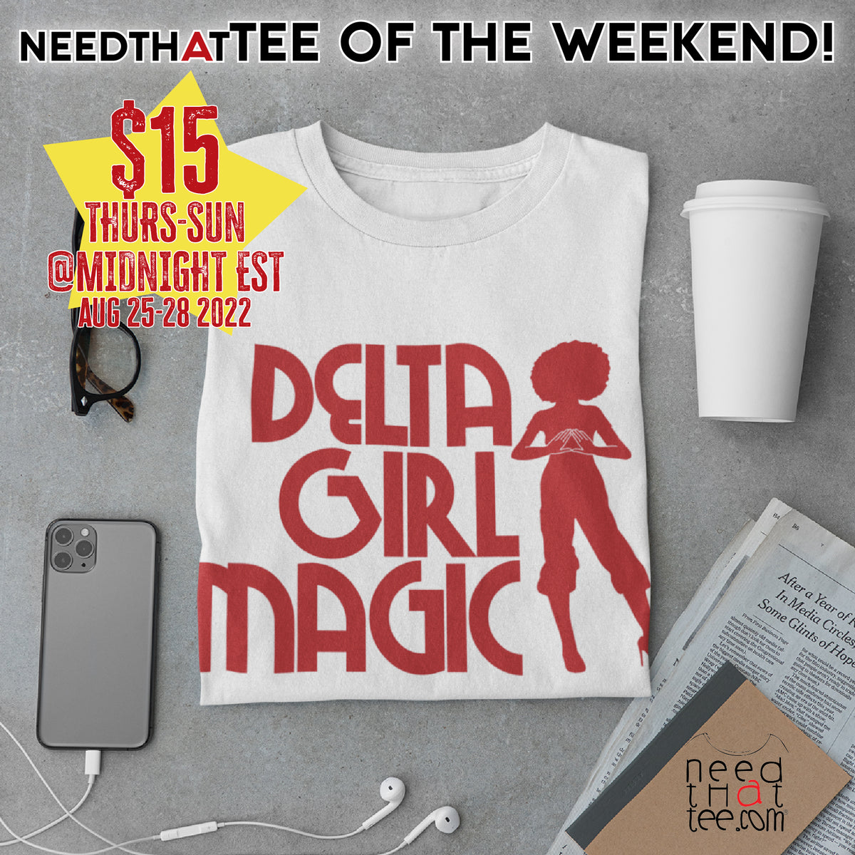 Short Sleeve Delta Girl Magic Tee Sunset – needthattee