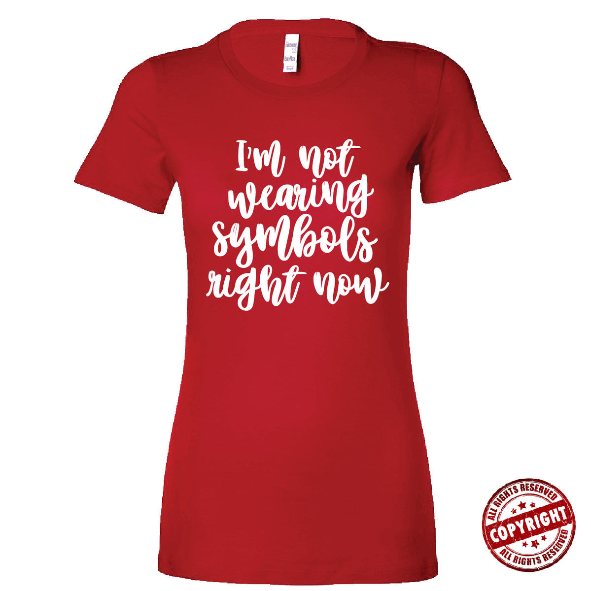 Short Sleeve I'm Not Wearing Symbols Tee Sunset – needthattee